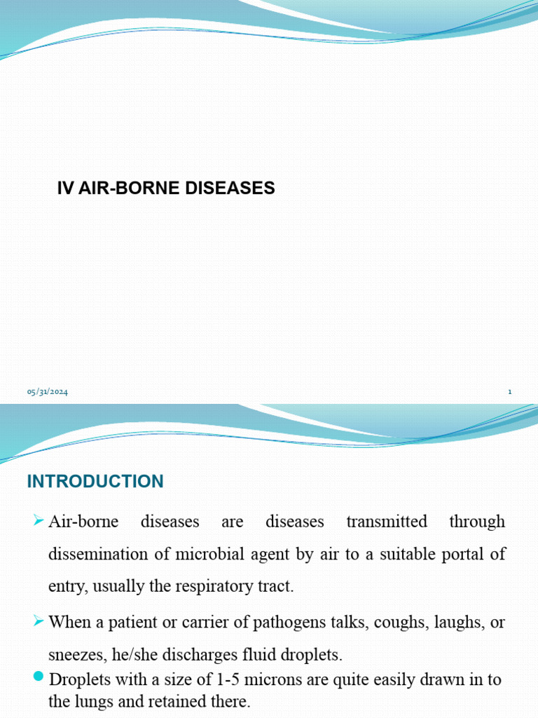 Part 3-Airborne Disease | PDF | Common Cold | Infection