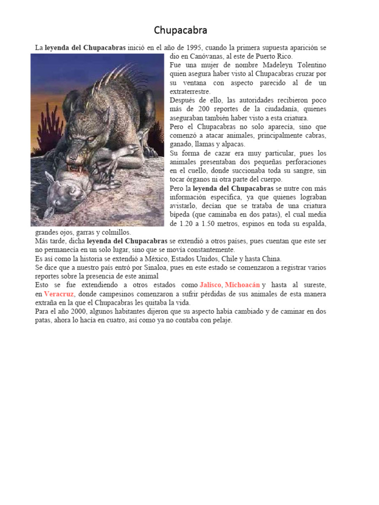 Leyendas de El Salvador | PDF | Criaturas legendarias