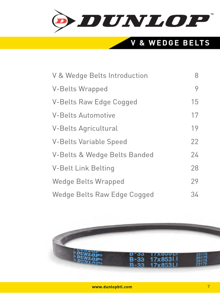 DUNLOP 02 Correas Trapeciales | Download Free PDF | Belt (Mechanical ...