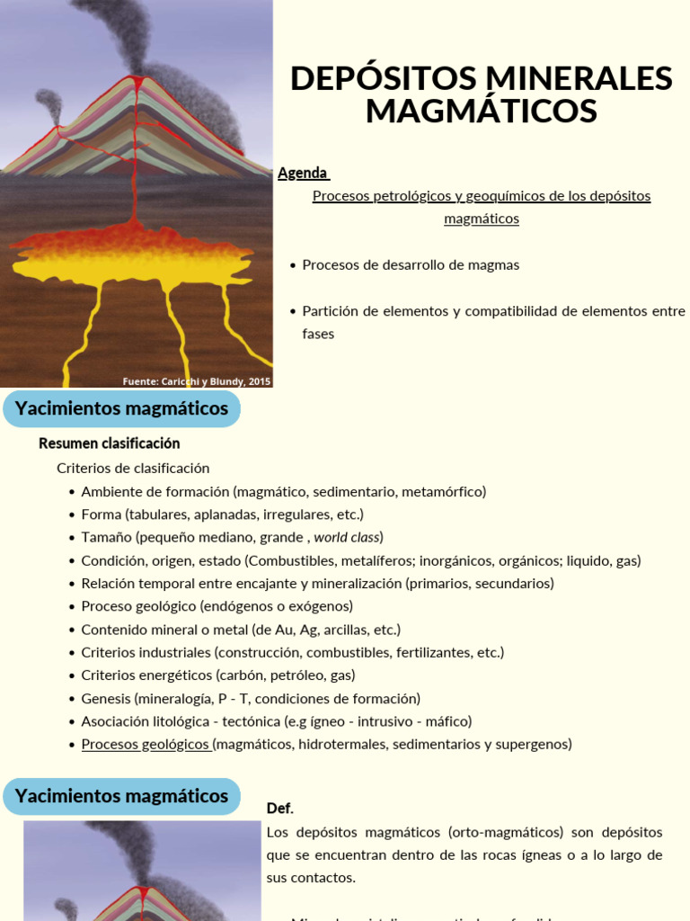 3-Depósitos Magmáticos I | PDF | Magma | Geoquímica