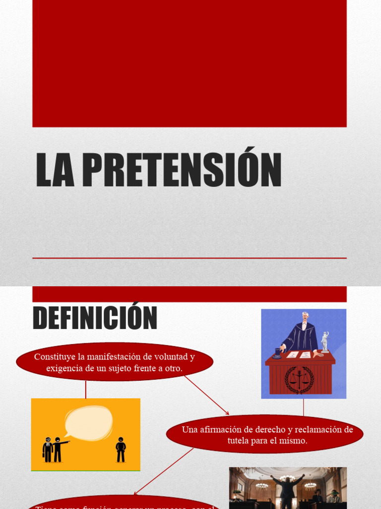 Definición y Tipos de Pretensión Jurídica | PDF | Demanda judicial ...