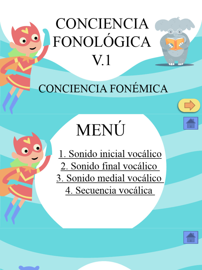 Conciencia Fonológica - Fonémica V.1 | PDF