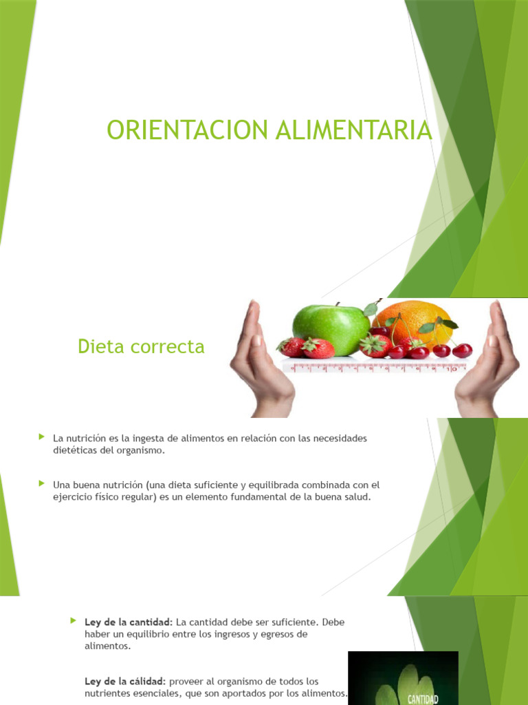Presentación de Alimentación | PDF | Dieta | Nutrición