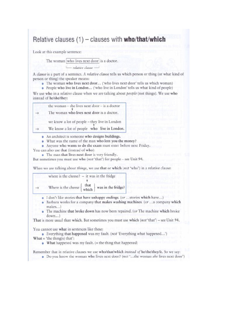 Leccion Relative Clauses | PDF