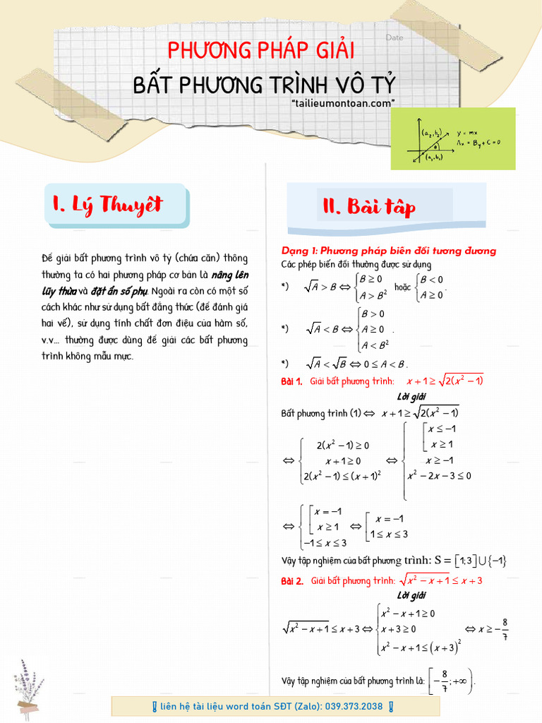 Bat Phuong Trinh Vo Ty | PDF