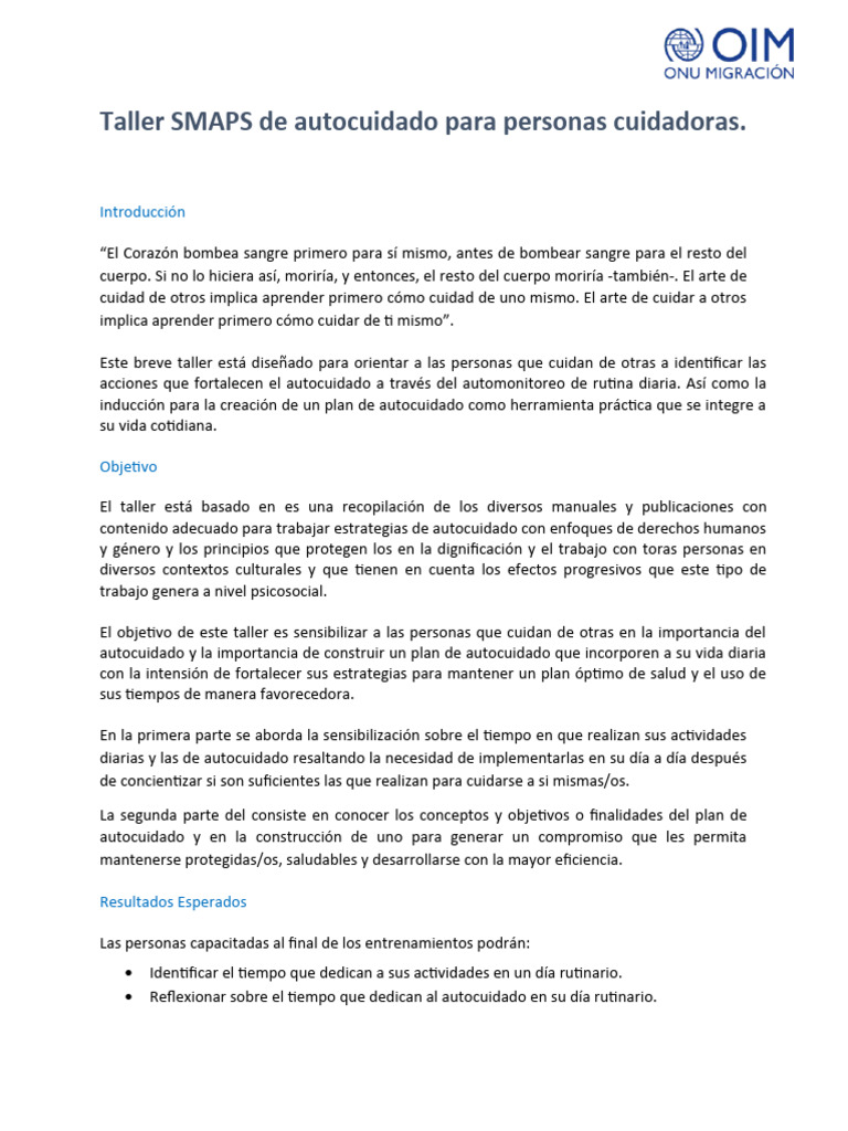 Plan de Autocuidado | PDF | Sicología | Ciencias del comportamiento