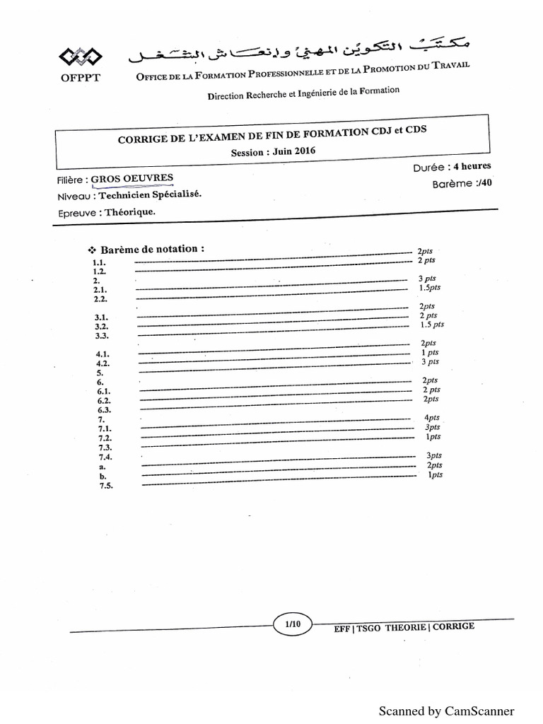 Tsgo Eff Theorique 2016 | PDF