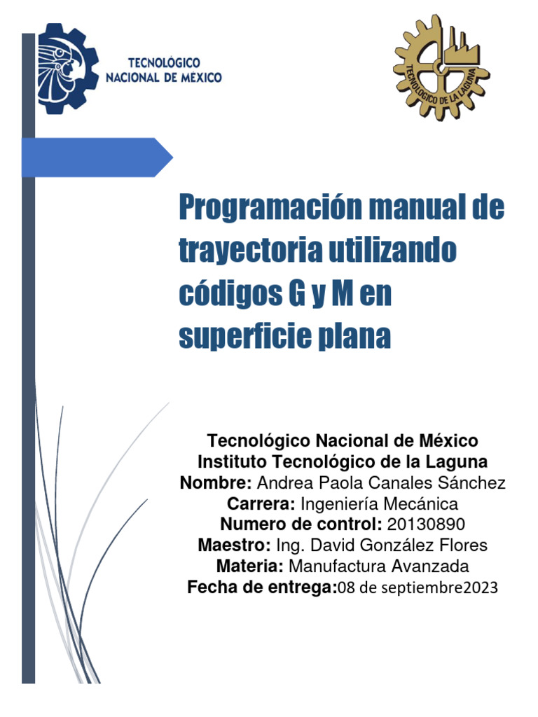 Codigos G y M | PDF | Control numerico | Ingeniería mecánica