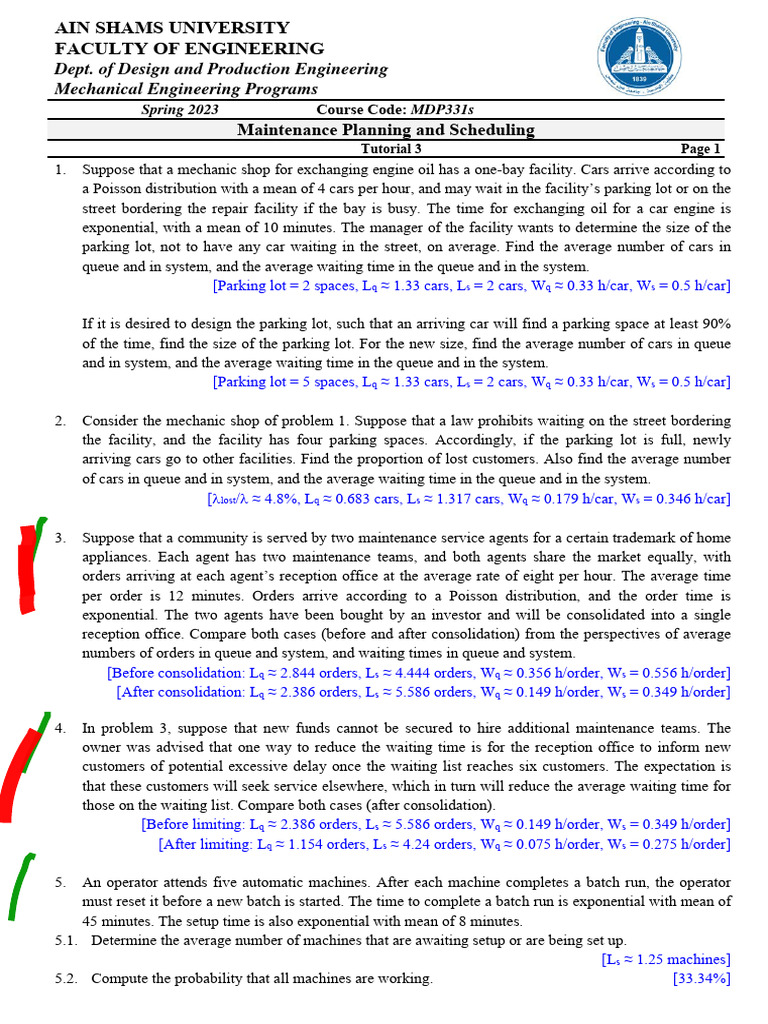 Maintenance Planning & Scheduling Tutorial | PDF | Technology & Engineering