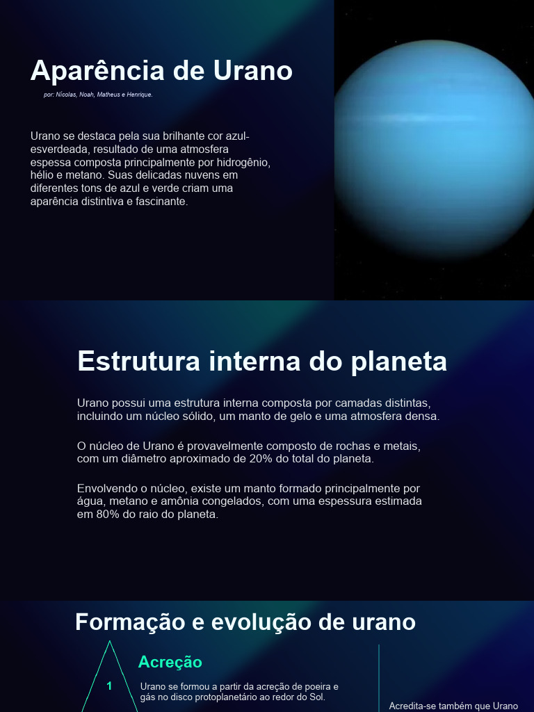 Aparencia de Urano | PDF | Urano | Terra