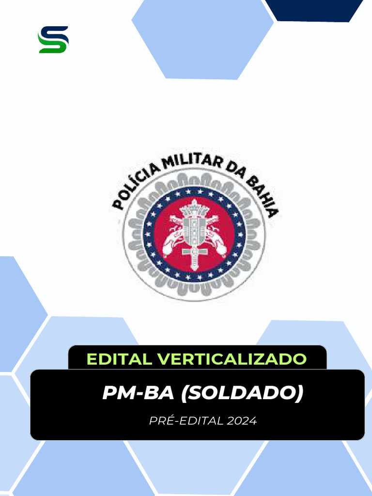Edital Verticalizado - PMBA (Soldado) - PRE-EDITAL - Simula Provas | PDF | Geometria | Brasil