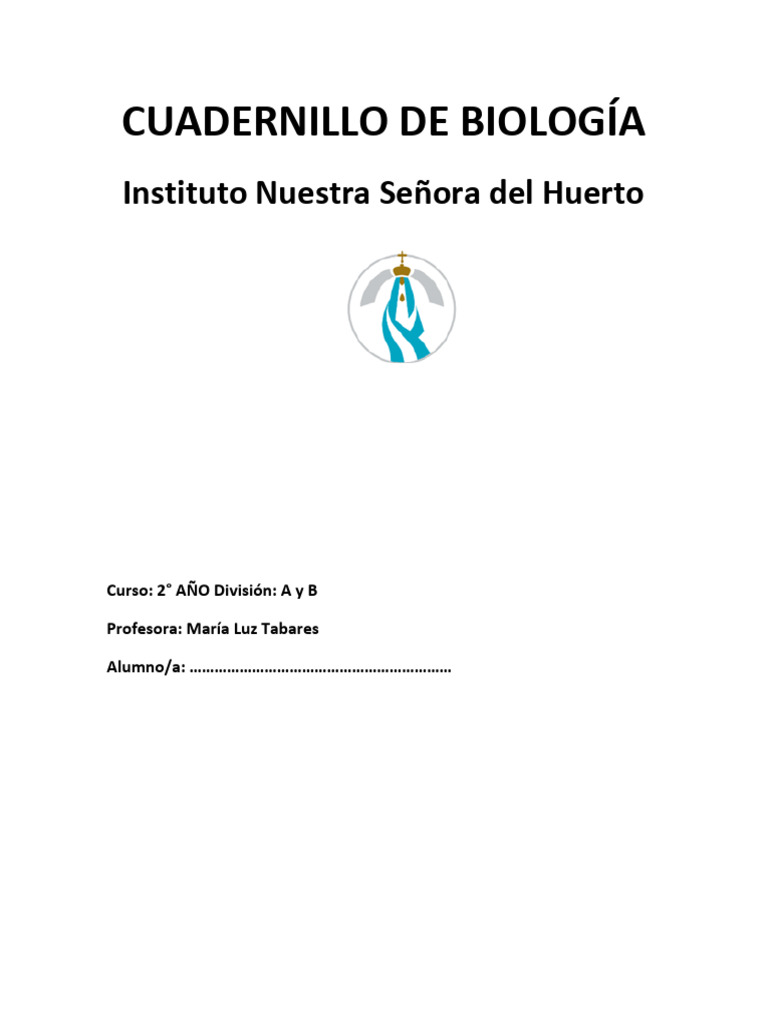 Cuadernillo Biologia 2do Pdf Mitosis Biología Celular