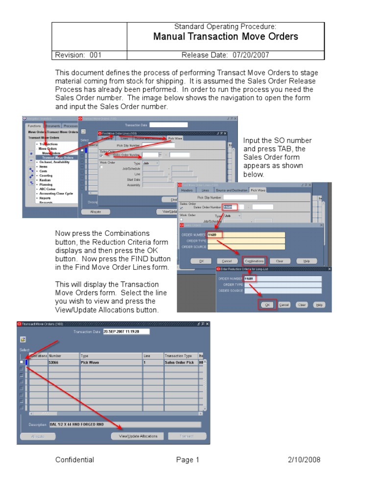 Transaction Move Order Oracle