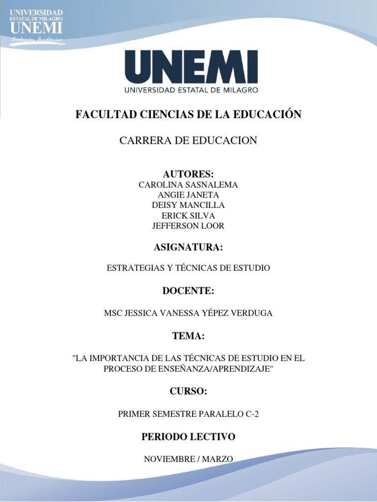 Ensayo Estrategias y Tecnicas de Educacion C2 | PDF | Habilidades de ...