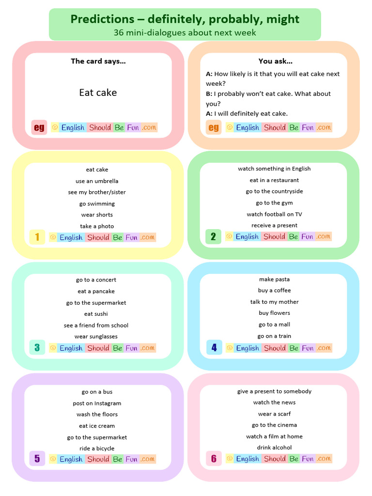 Predictions Next Week Colour | PDF