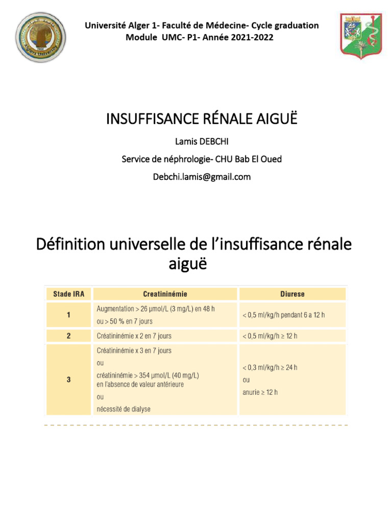 Comprendre l'insuffisance rénale aiguë | PDF | Rein | Prostate