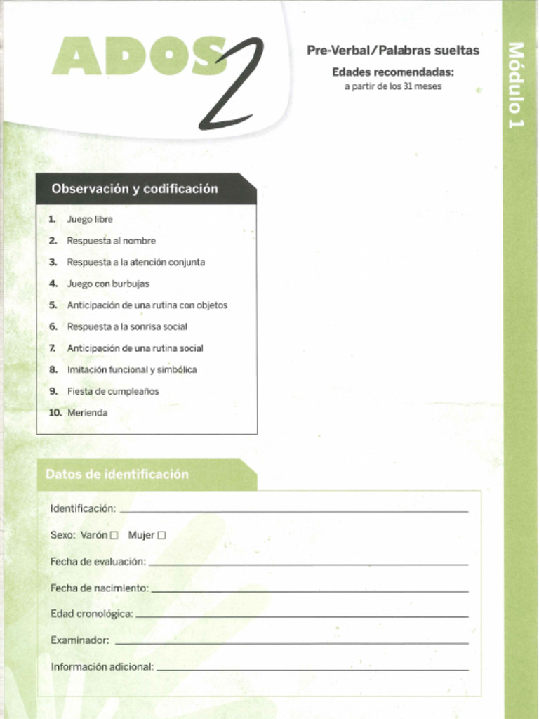 Ados Modulo 1 | PDF