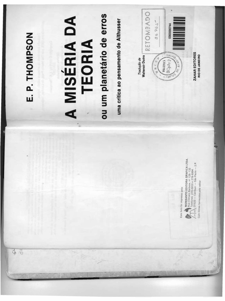 Texto E.P. Thompson | PDF