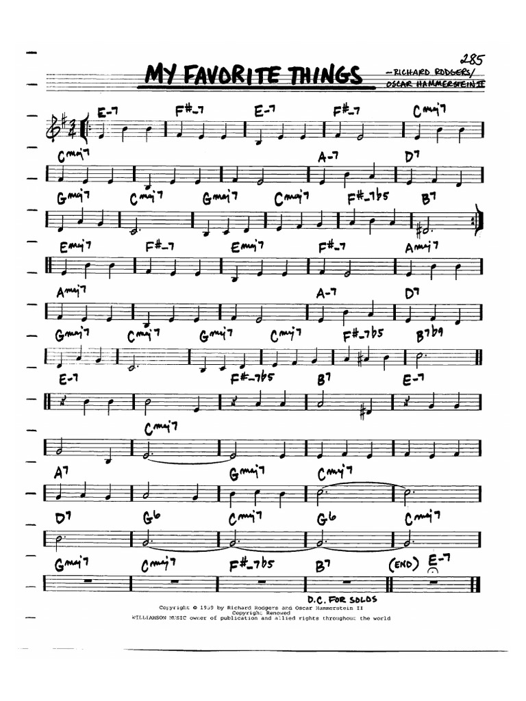 My Favorite Things | PDF