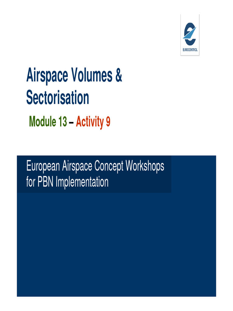 Airspace Volumes and Sectorisation Guide | PDF | Air Traffic Control ...