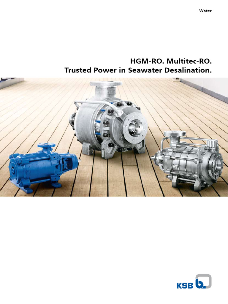 Seawater Desalination Solutions | PDF | Pump | Desalination