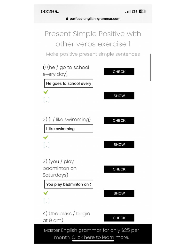 Present Simple | PDF