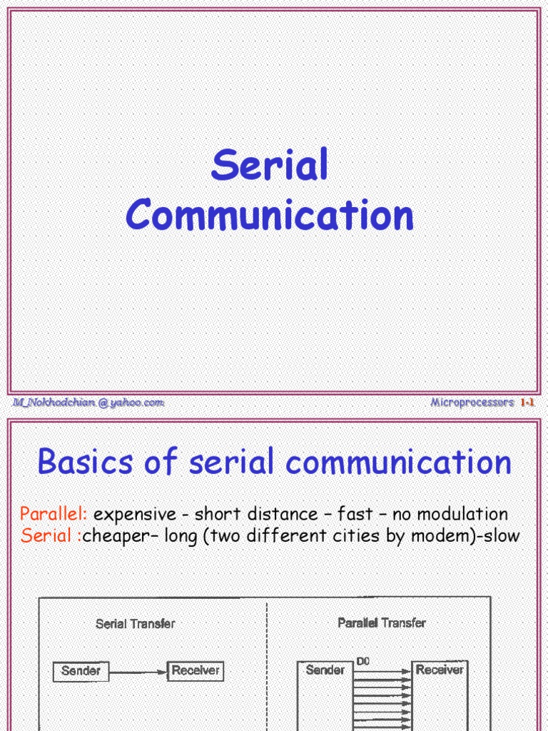 Serial Port | PDF | Data Transmission | Computer Data