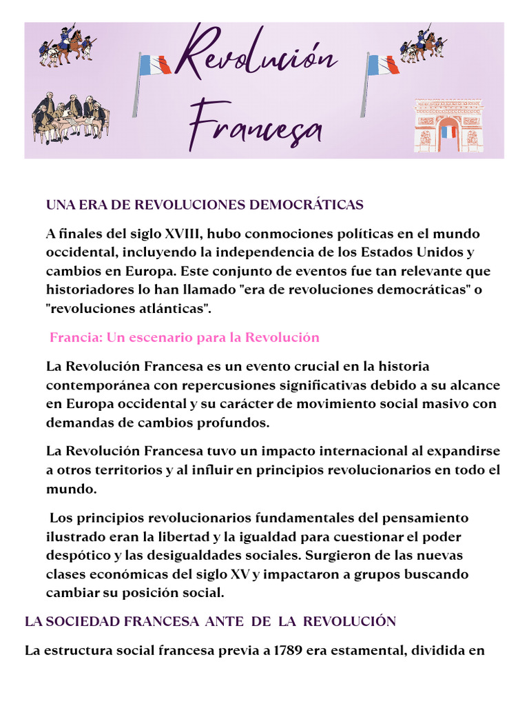 Revolución Francesa: Una Era de Revoluciones Democráticas | PDF ...
