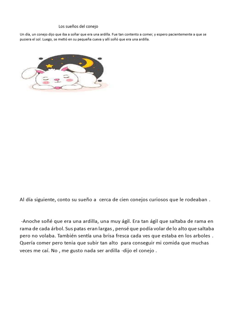 Cuento Del Conejo | PDF | Poesía