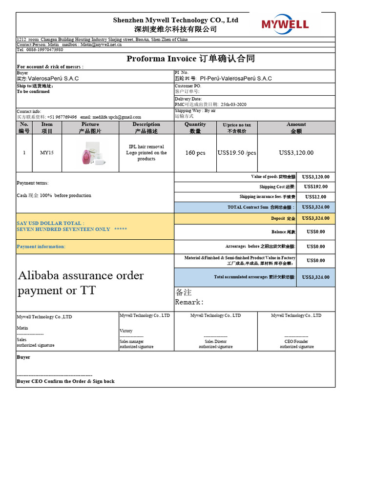 Proforma Invoice | PDF | Economies | Money