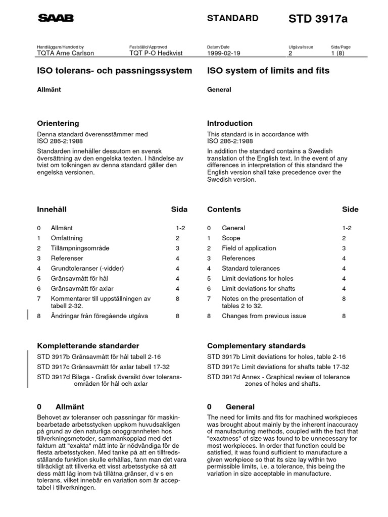 ISO 286-2_1988 ISO system of limits and fits - Tolerance grades and limit deviations for holes ...