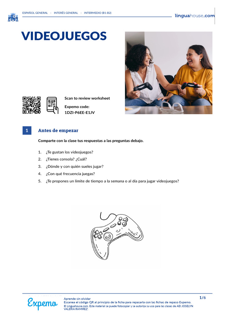 Beneficios de los Videojuegos en Clase | PDF | Videojuegos ...