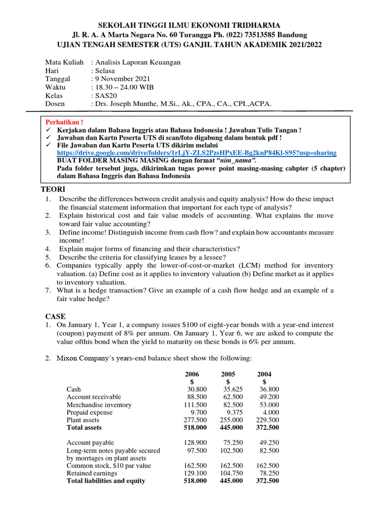 Uts Alk | PDF | Business Economics | Balance Sheet