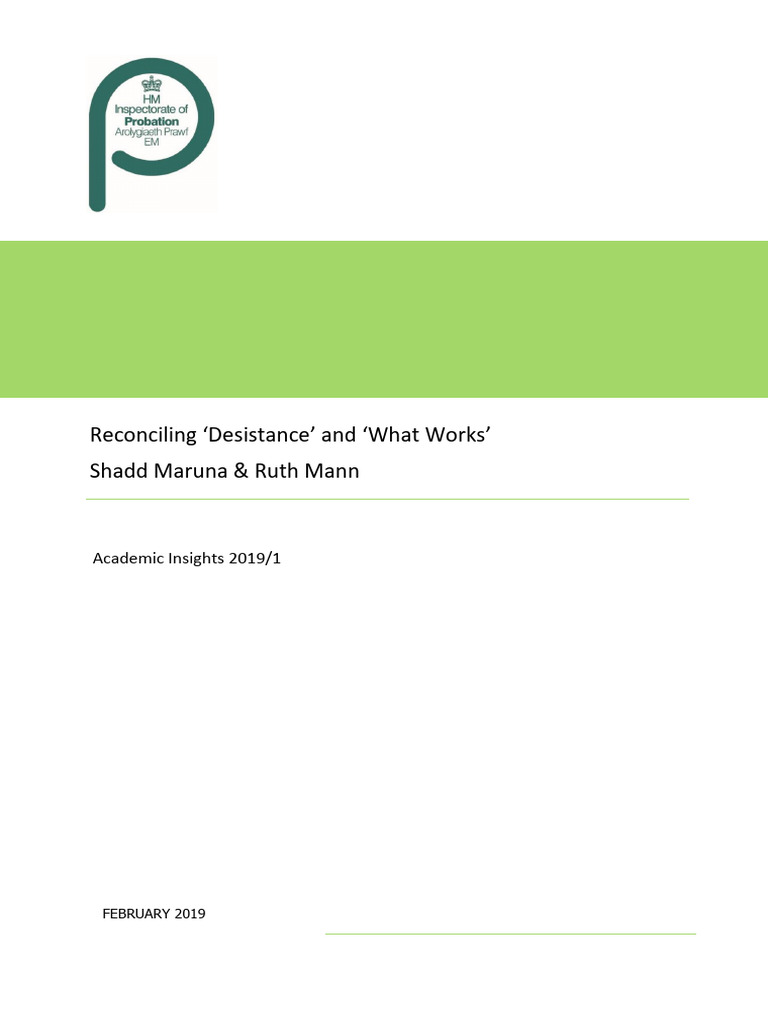Academic Insights Maruna and Mann Feb 19 Final | PDF | Dieting | Risk