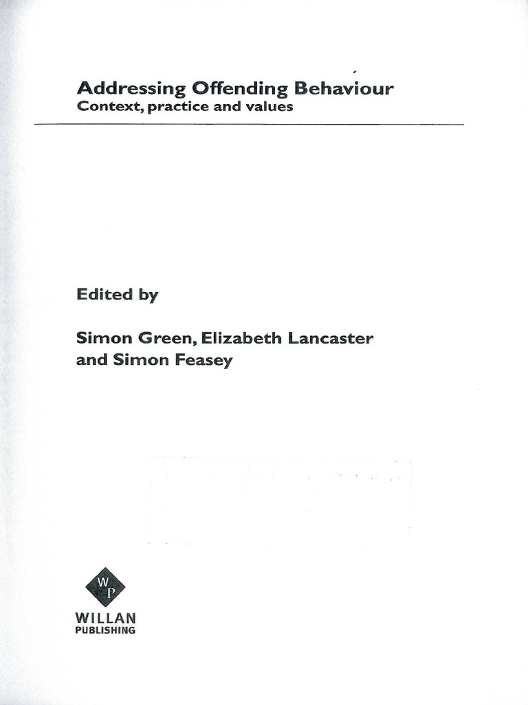 Desistance Theory 1 | PDF