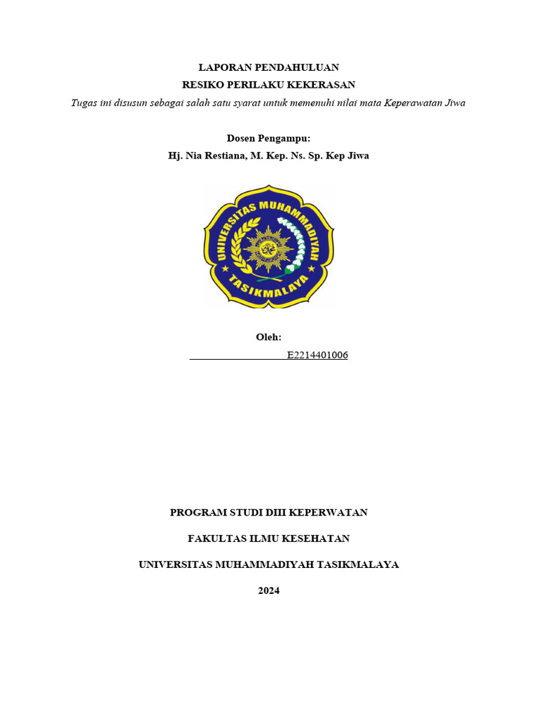 LP - RPK Kep Jiwa Ai Waridah - (2b) Revisi | PDF | Pengembangan Diri