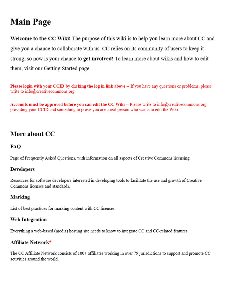 Creative Commons | PDF | Wiki | Creative Commons