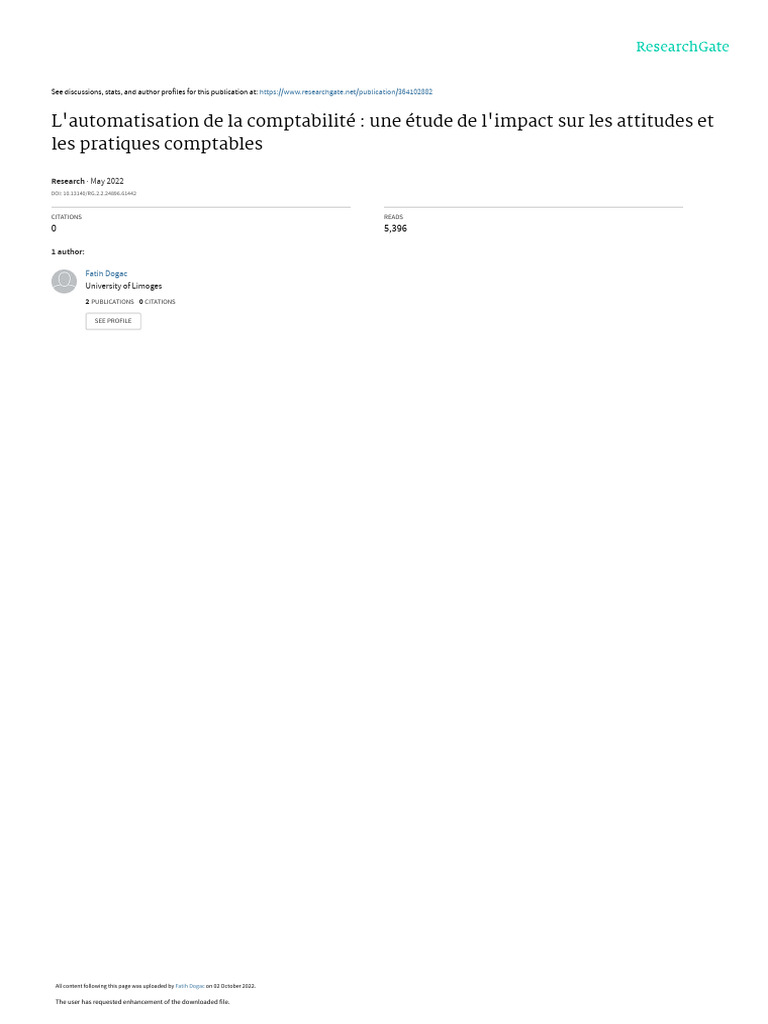 La Comptabilit Automatise | PDF | Cloud computing | Intelligence artificielle
