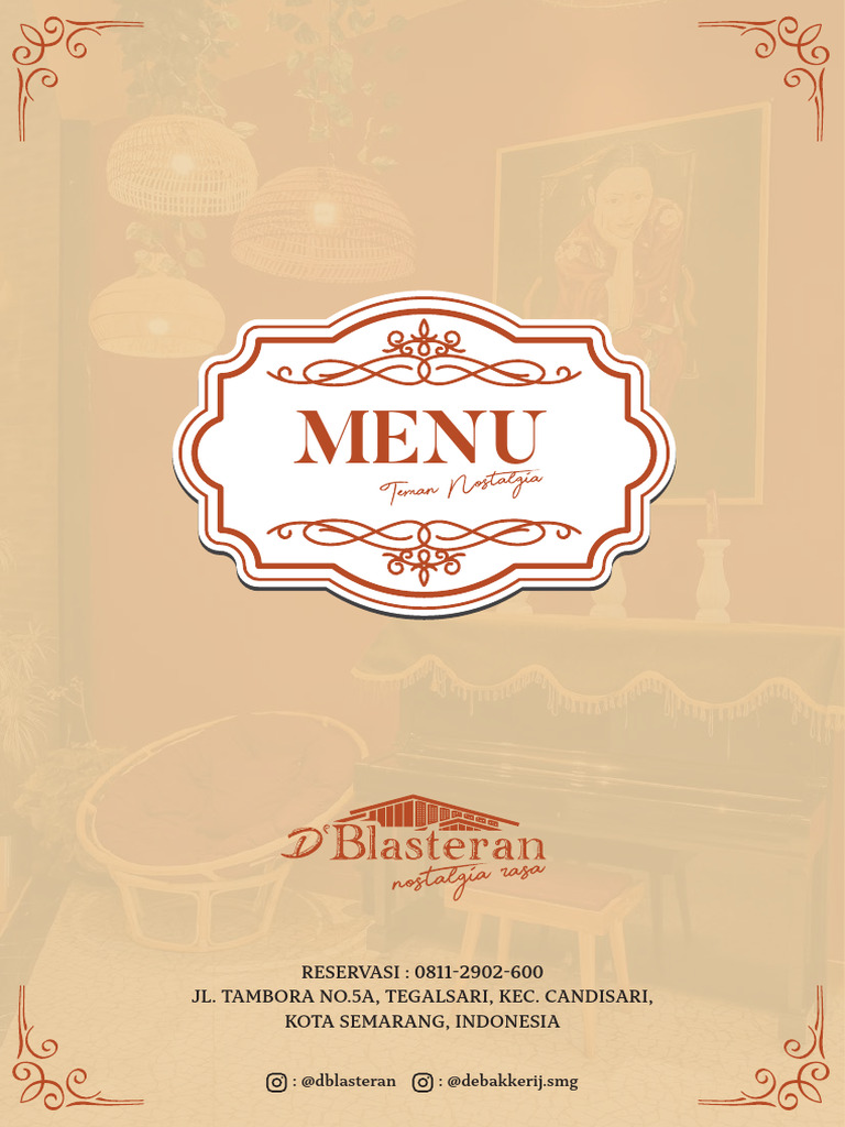 Menu D'Blasteran Semarang | PDF
