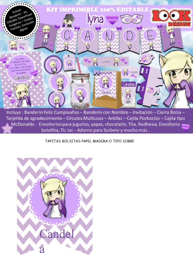 Invitación y Decoración Cumpleaños Lyna | PDF | Hogar, jardinería y ...