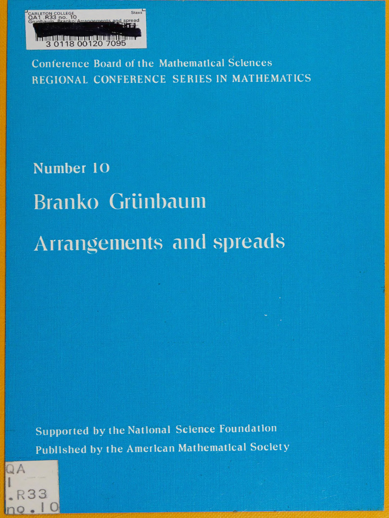 Arrangements and Spreads | PDF | Geometry | Dimension