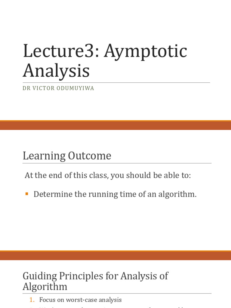 L2 Asymptotic Analysis Ts | PDF | Time Complexity | Computing