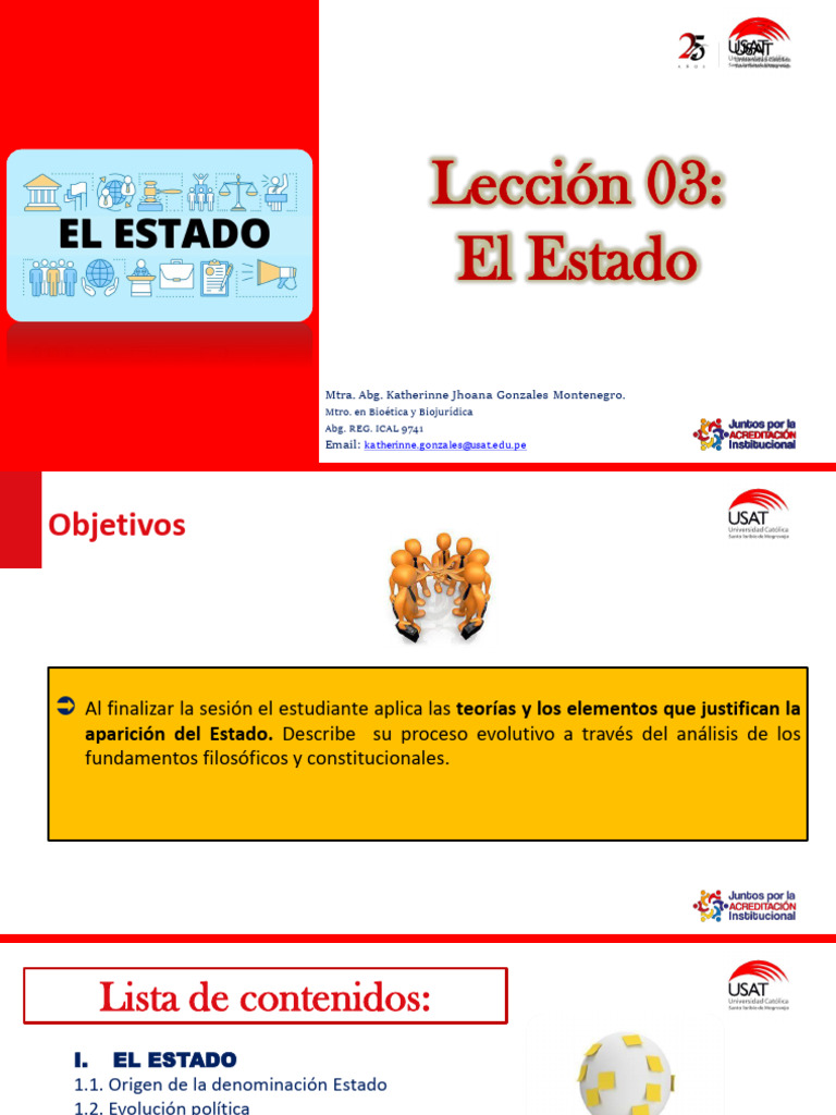 Lección 03 El Estado KJGM | Descargar gratis PDF | Estado (política) | Democracia