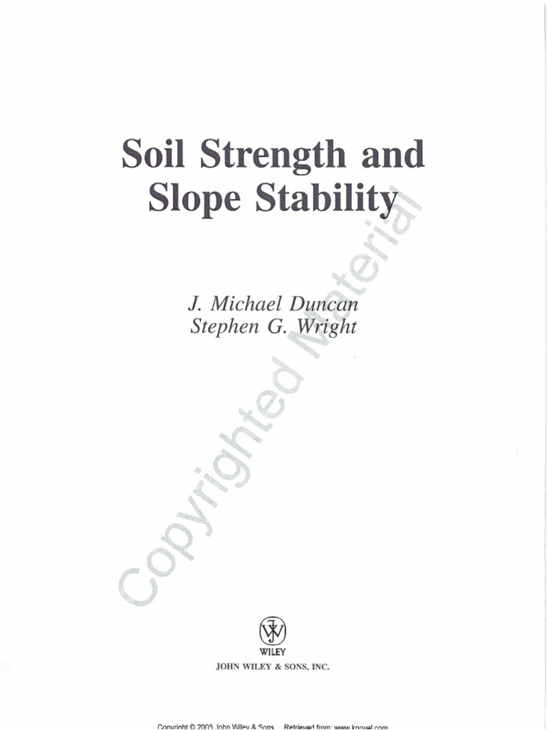 Soil Strength and Slope Stability | PDF