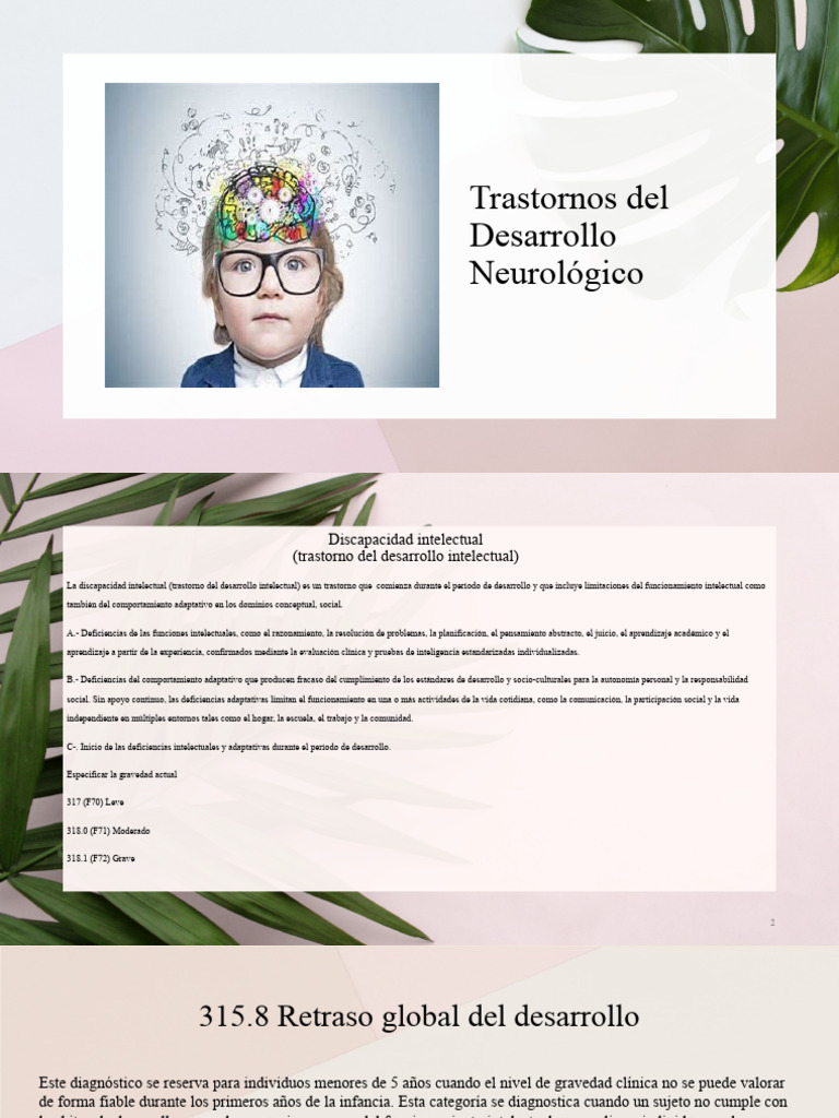 Trastornos Del | PDF | Trastorno del desarrollo | Discapacidad intelectual
