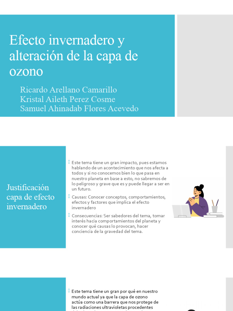 Efecto Invernadero y Capa de Ozono | PDF | Gases de efecto invernadero ...