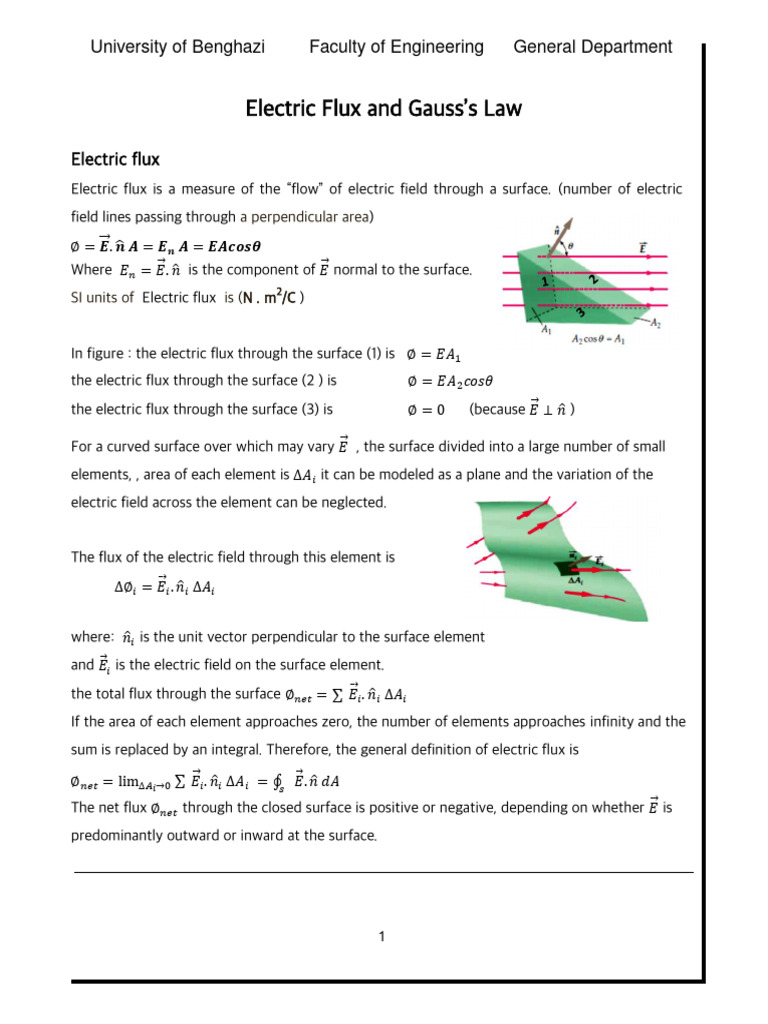 Electric Flux | PDF | Flux | Electric Field