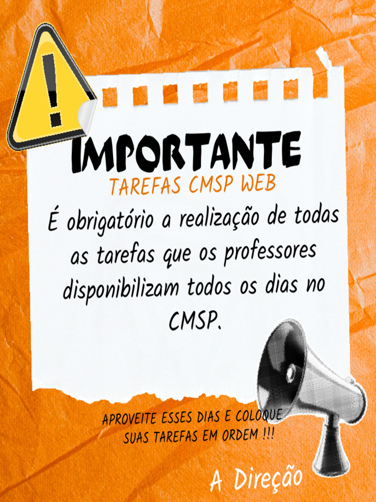 Tarefas CMSP Web | PDF