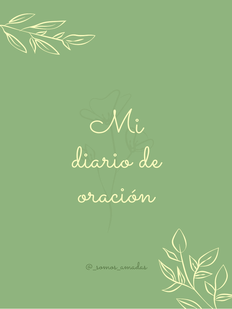 Mi Diario de Oración Somos Amadas | PDF | Oración | Adoración Cristiana ...