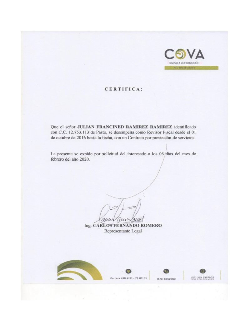 Cova RF | PDF